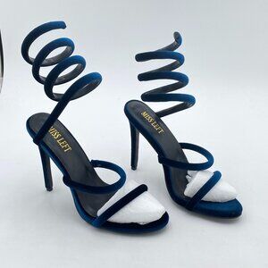 Miss Left | Shoes | Miss Left Ankle Strappy Sandals Soft Velvet Open ...